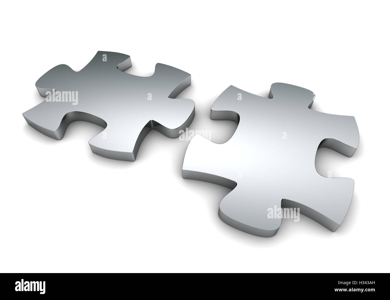 puzzle concept 3d illustration Stock Photo - Alamy