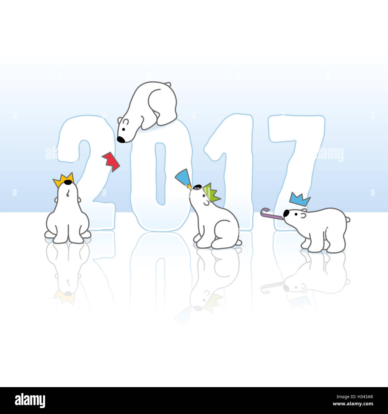 Polar bear on ice cap hi-res stock photography and images - Alamy