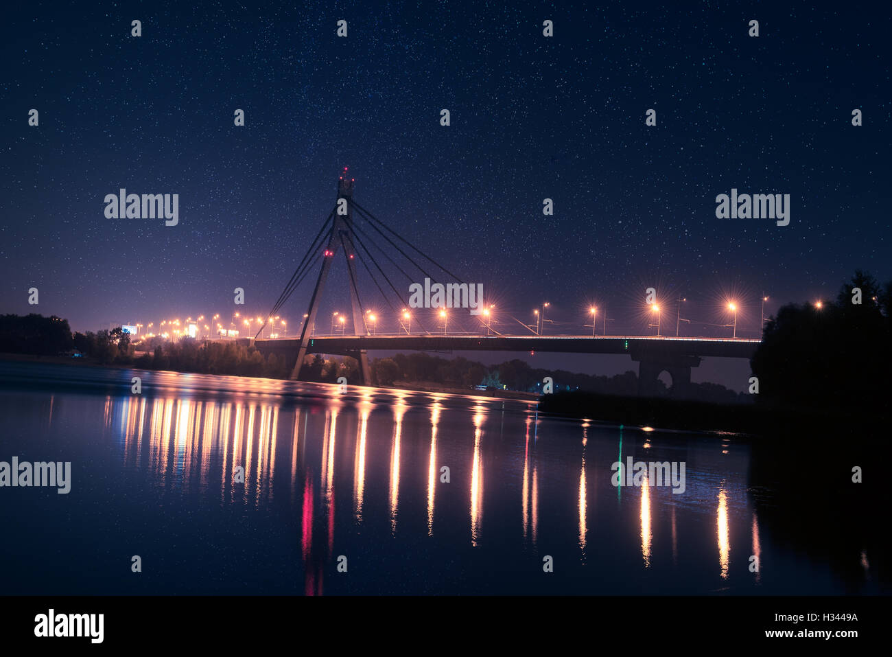 Moscow bridge in Kiev Stock Photo - Alamy