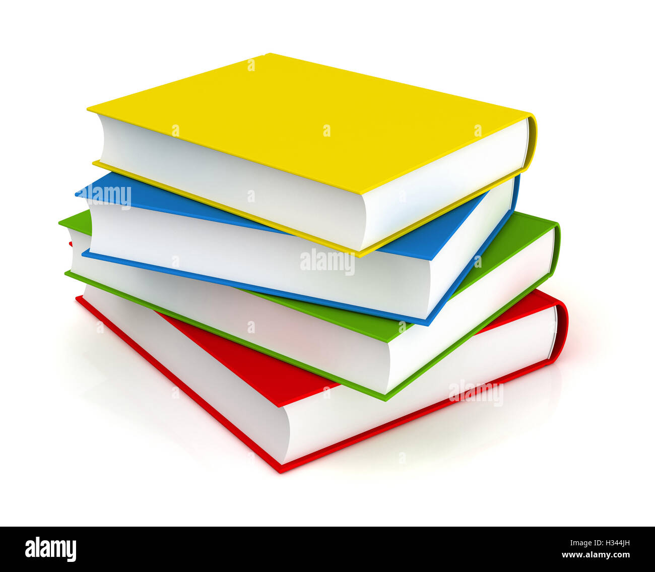 books concept 3d illustration Stock Photo - Alamy