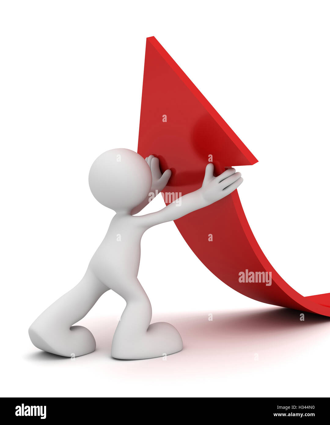 3d man holding sign board hi-res stock photography and images - Alamy