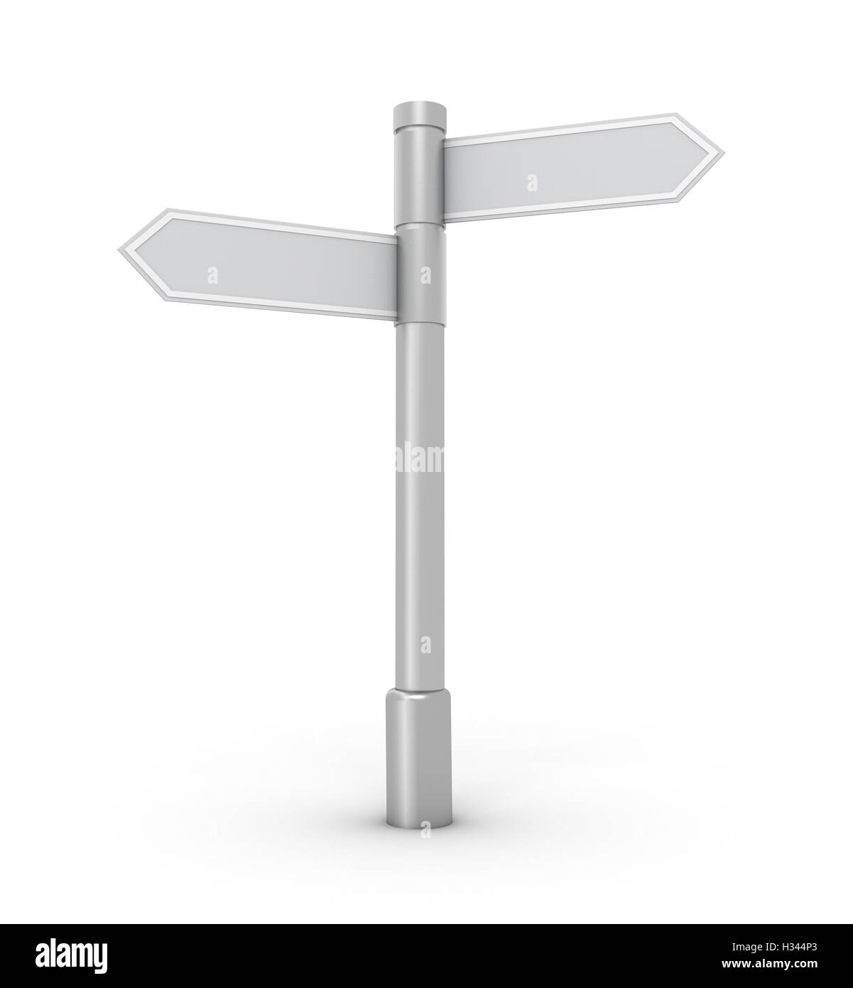 Empty signpost Cut Out Stock Images & Pictures - Alamy