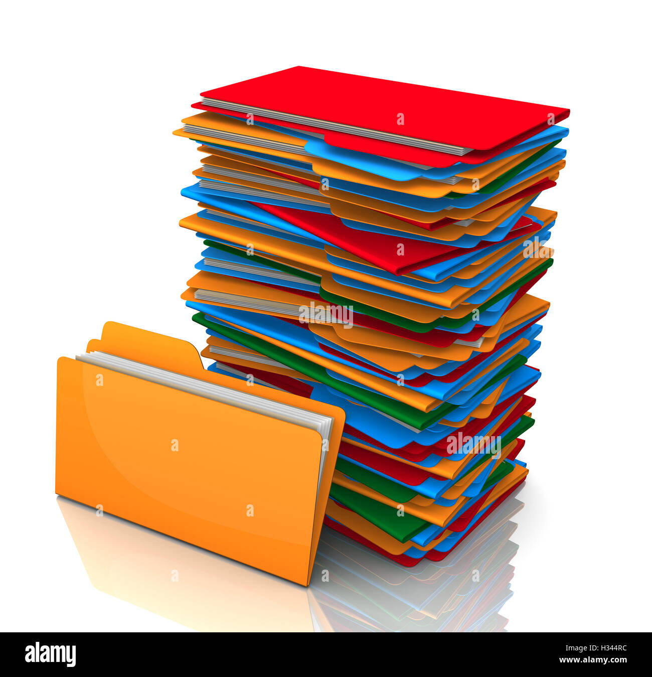 Coloured Folders High Resolution Stock Photography and Images - Alamy