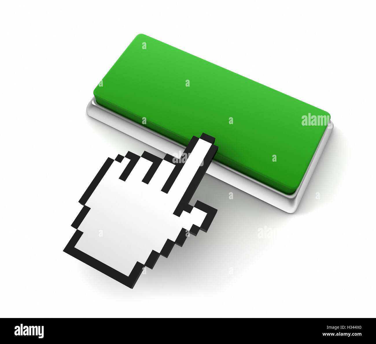 blank push button 3d illustration Stock Photo - Alamy