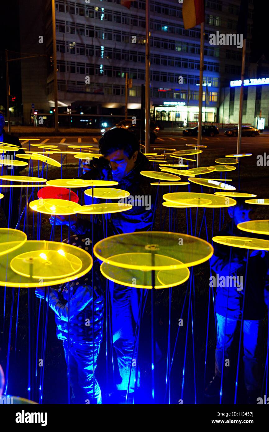 Festival of Light, Berlin, Germany - at Ernst Reuter Platz Stock Photo ...