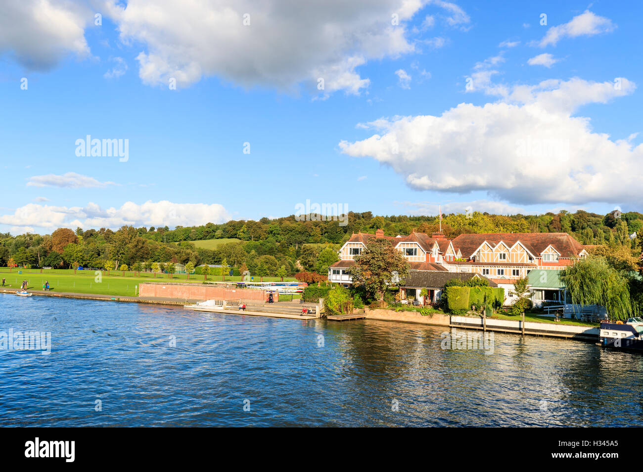 Leander Club, home of the Henley Royal Regatta, on the banks of the ...