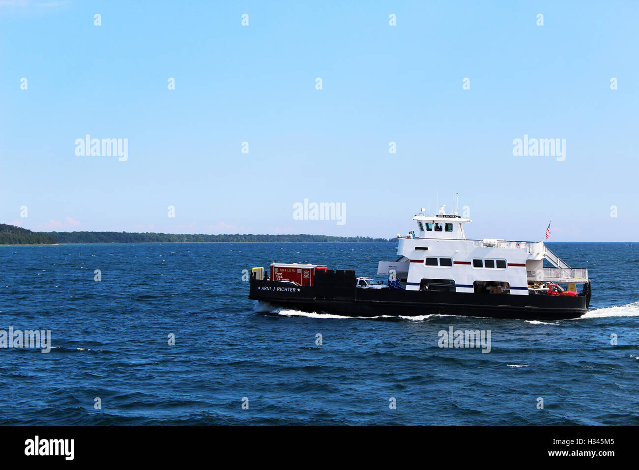 Ferry to Washington Island, Wisconsin Stock Photo - Alamy