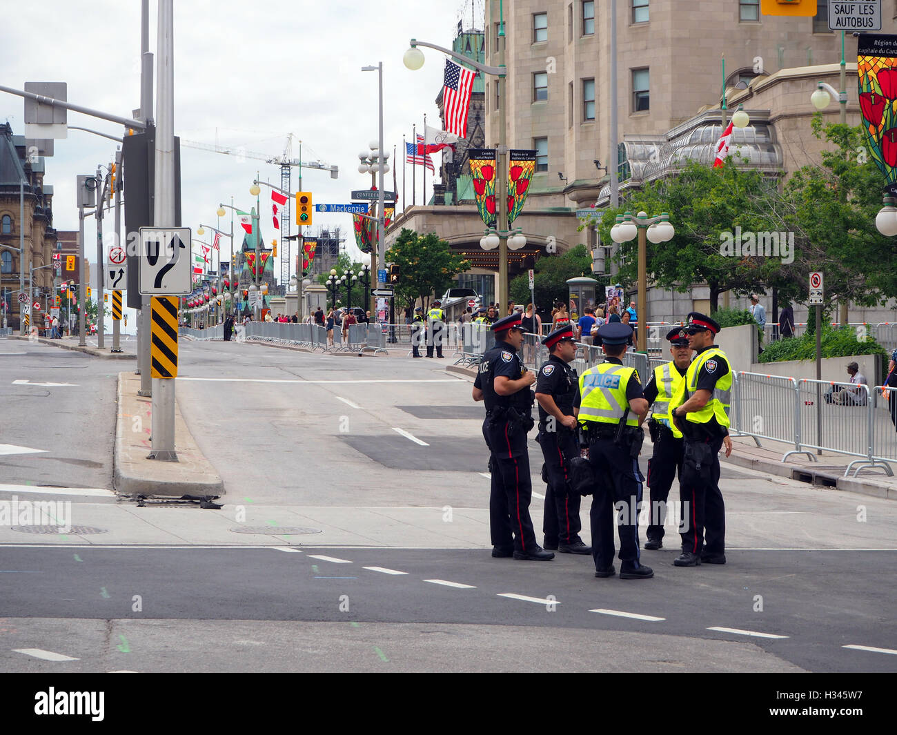 Ottawa police department officers, Ottawa, Canada Stock Photo - Alamy