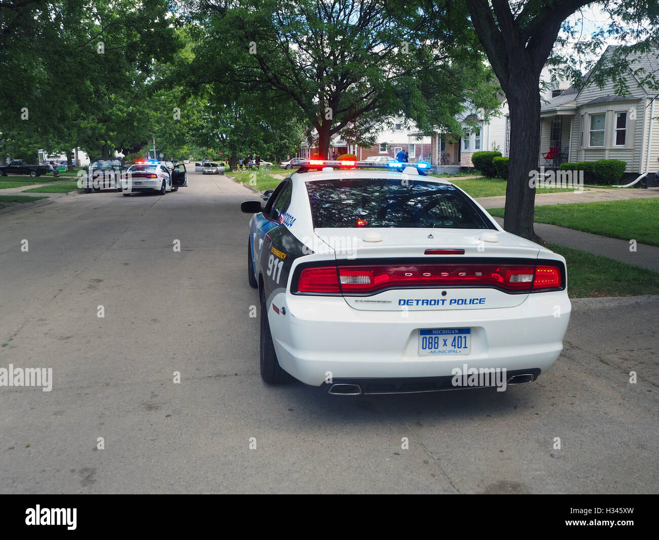 Police car decal hi-res stock photography and images - Alamy