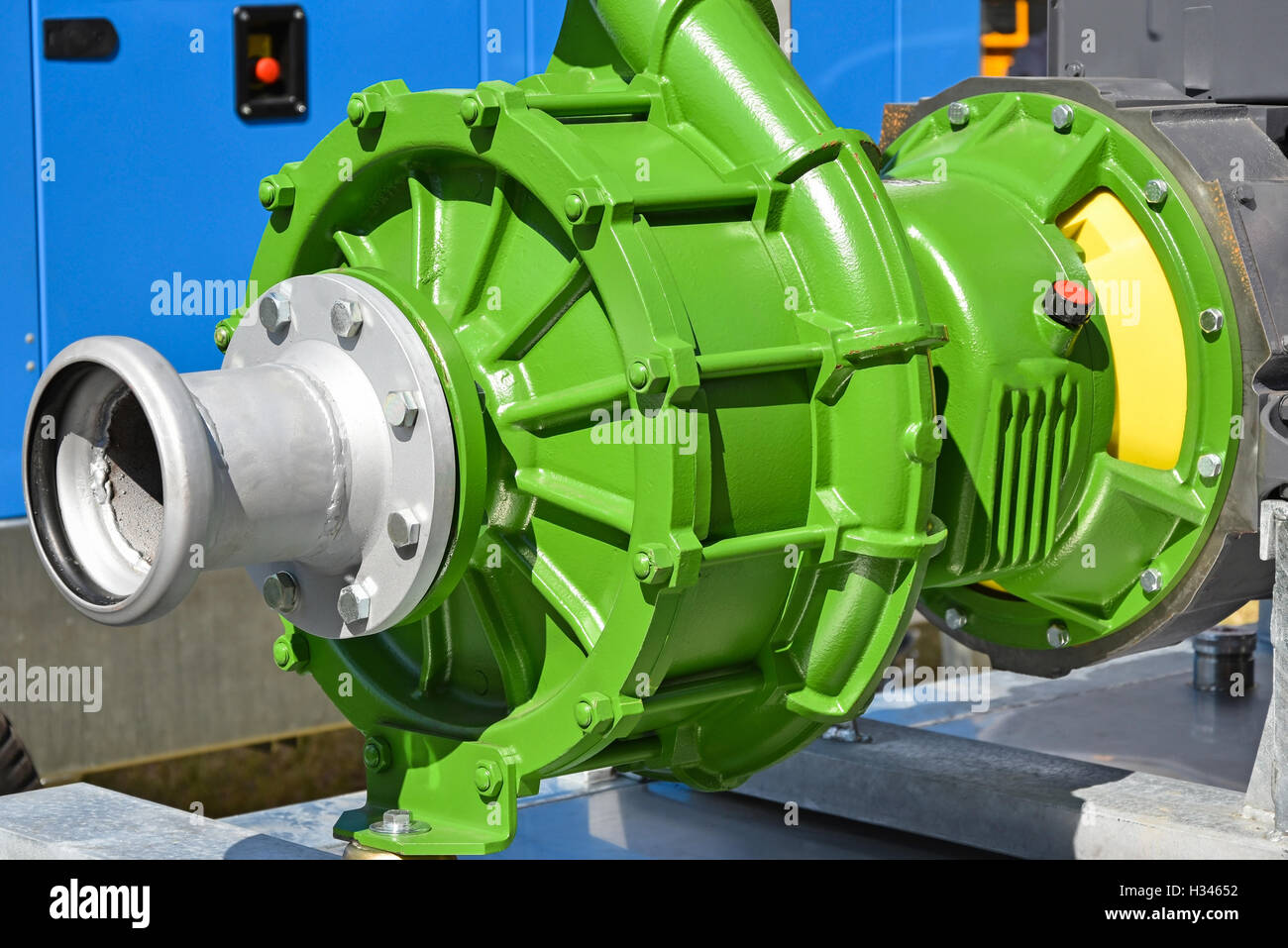 New agricultural water pump machinery Stock Photo - Alamy