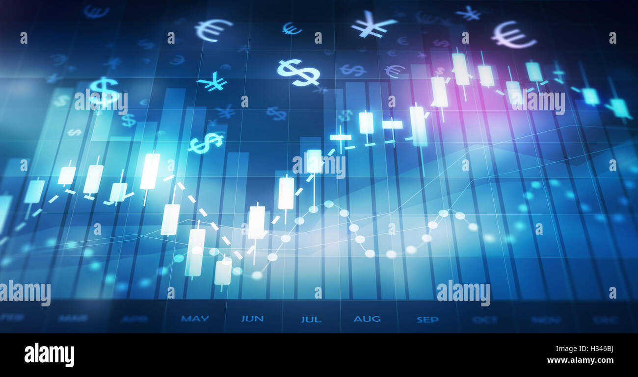 forex trading chart Stock Photo - Alamy