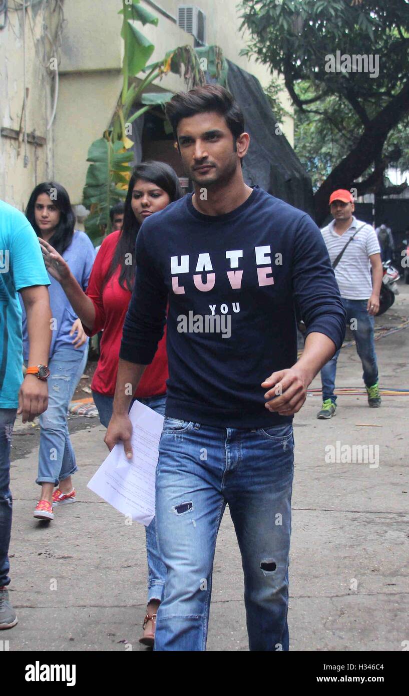 Sushant Singh Rajput ; Indian Bollywood actor at promotion of film M S ...
