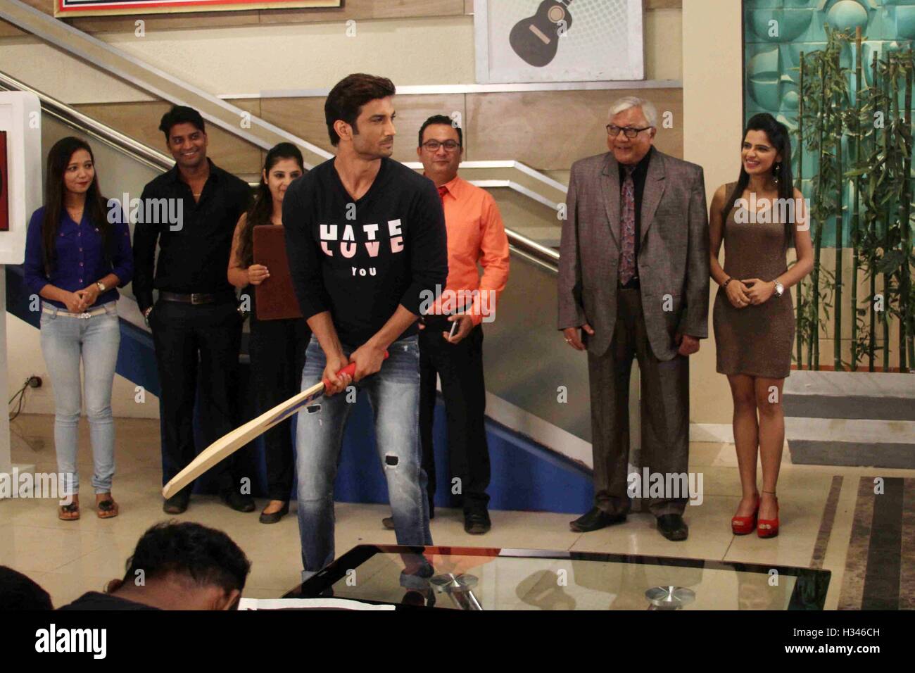 Sushant Singh Rajput ; Indian Bollywood actor at promotion of film M S ...