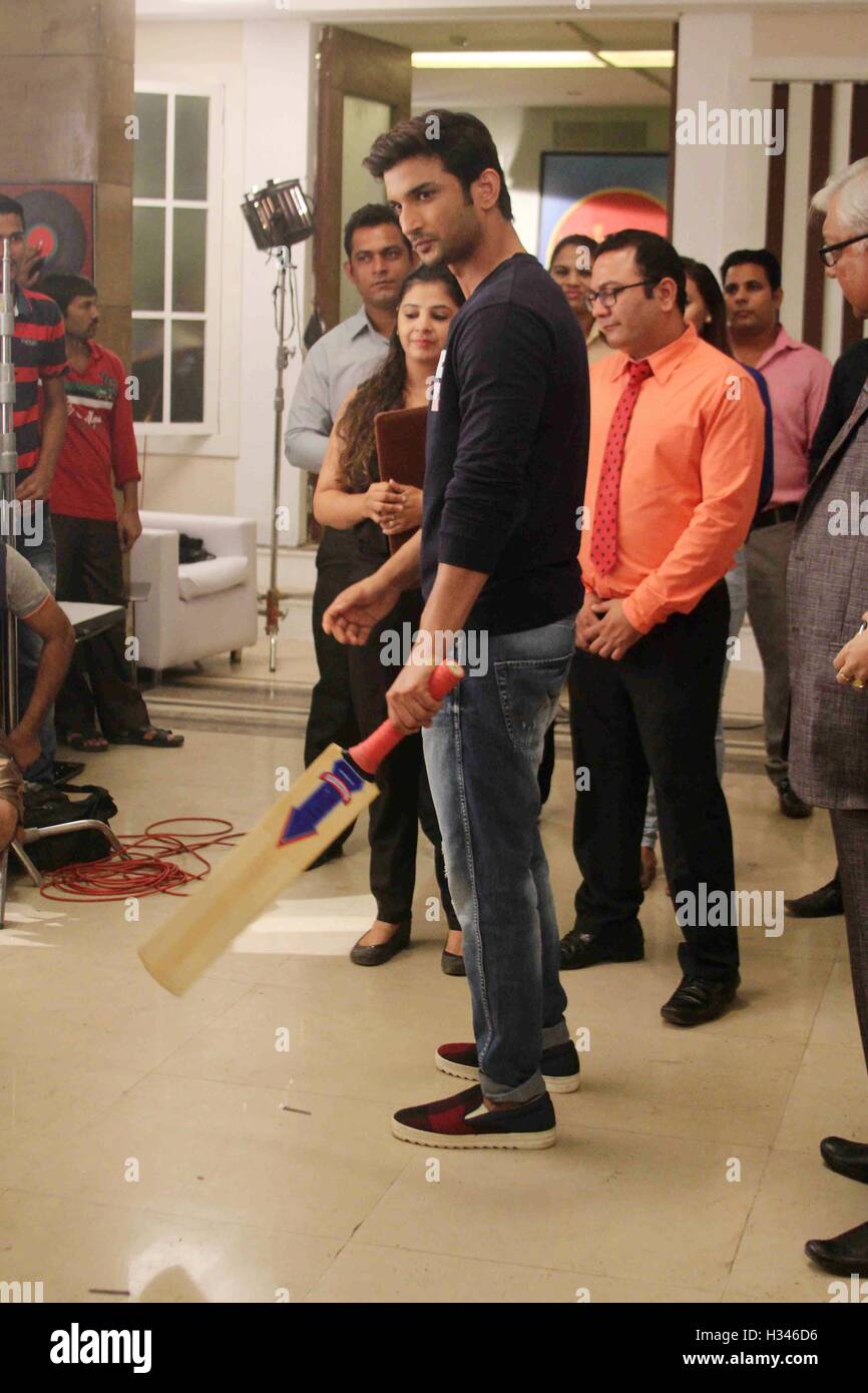 Sushant Singh Rajput ; Indian Bollywood actor at promotion of film M S ...