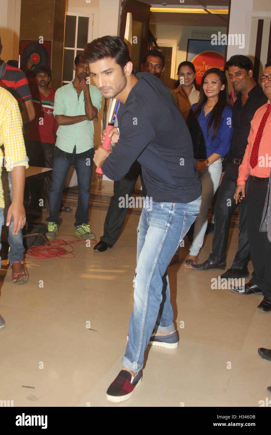Sushant Singh Rajput ; Indian Bollywood actor at promotion of film M S ...
