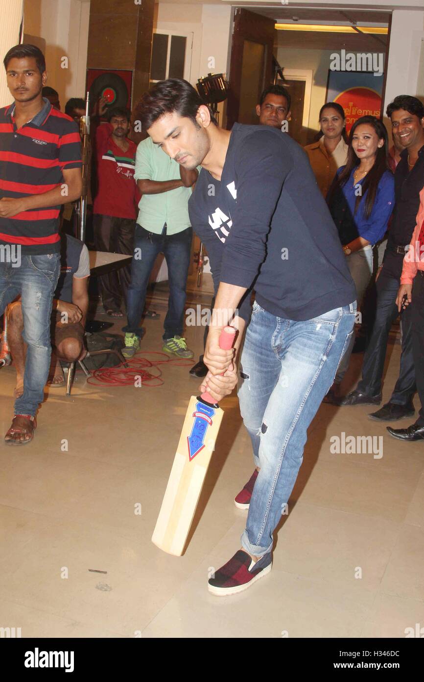 Sushant Singh Rajput ; Indian Bollywood actor at promotion of film M S ...