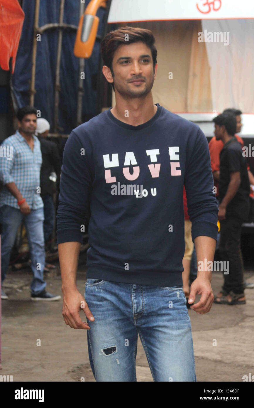 Sushant Singh Rajput ; Indian Bollywood actor at promotion of film M S ...