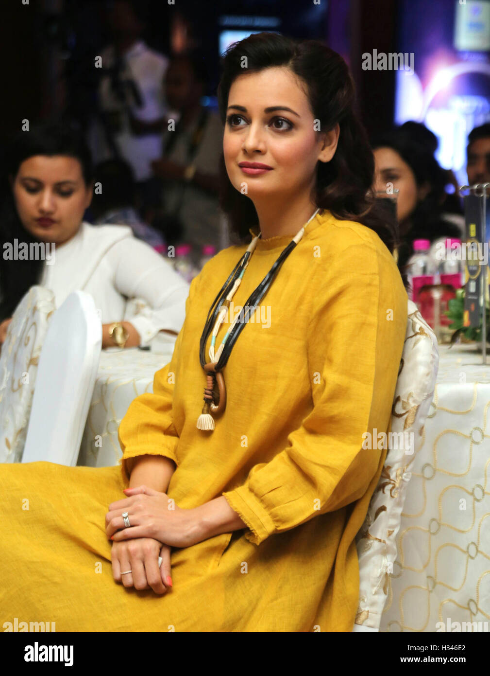 Bollywood actor Diya Mirza during the NDTV Youth for change on the ...