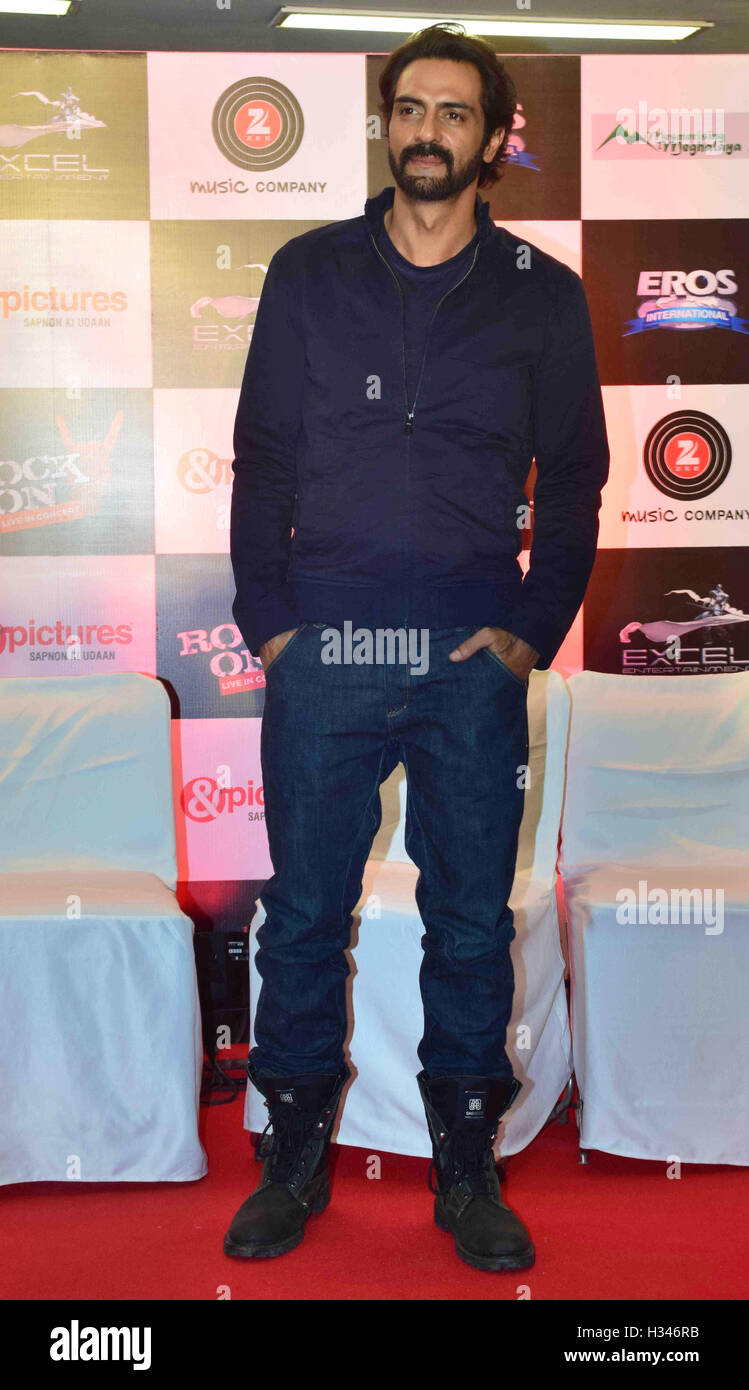 Bollywood actor Arjun Rampal during the music launch of the movie Rock ...