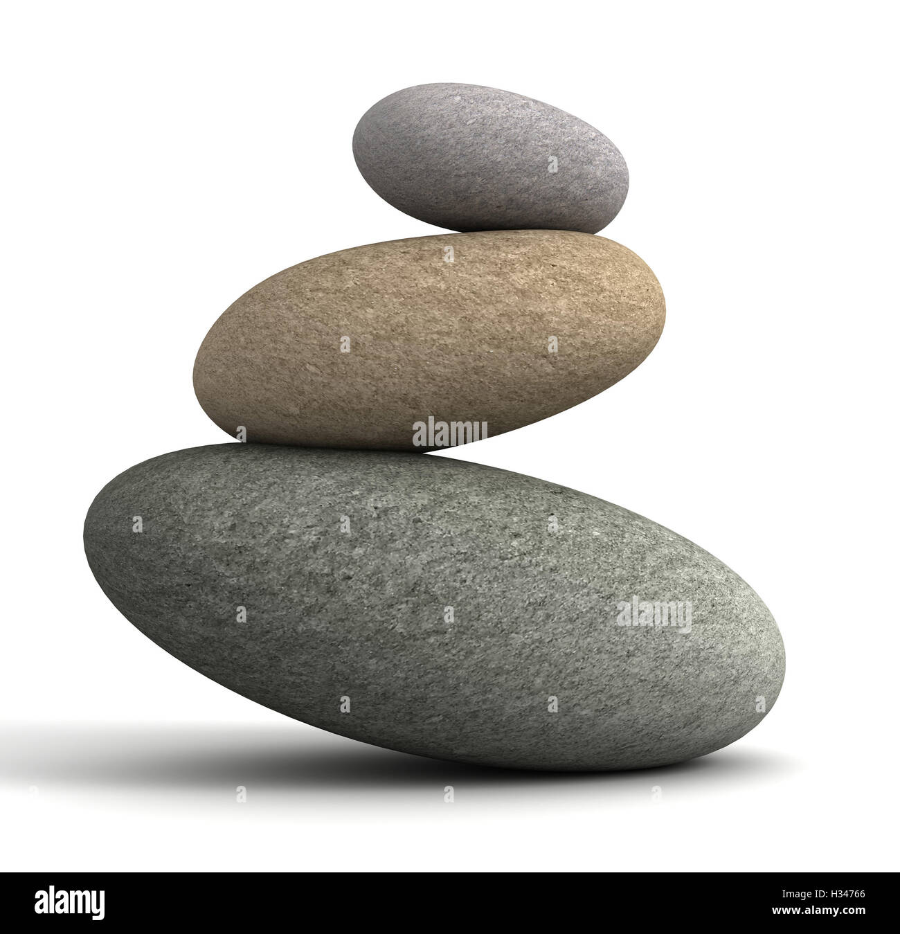 balancing stones 3d illustration Stock Photo - Alamy