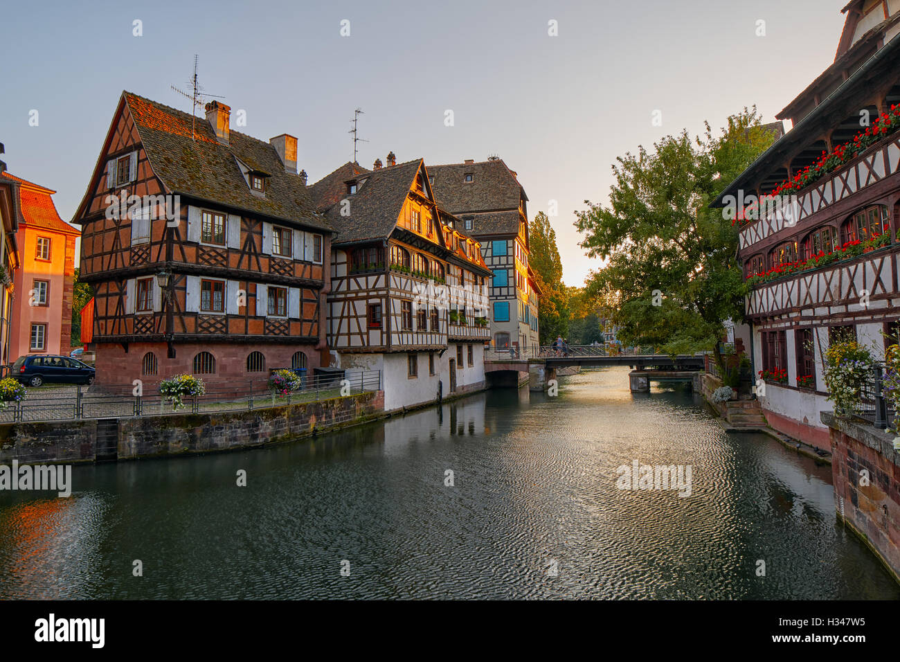 Strasbourg Traditional Half-timbered Architecture Stock Photo - Alamy