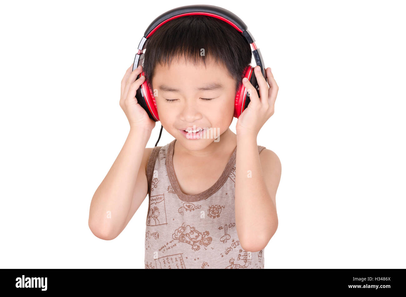 Small kid listen music hi-res stock photography and images - Alamy