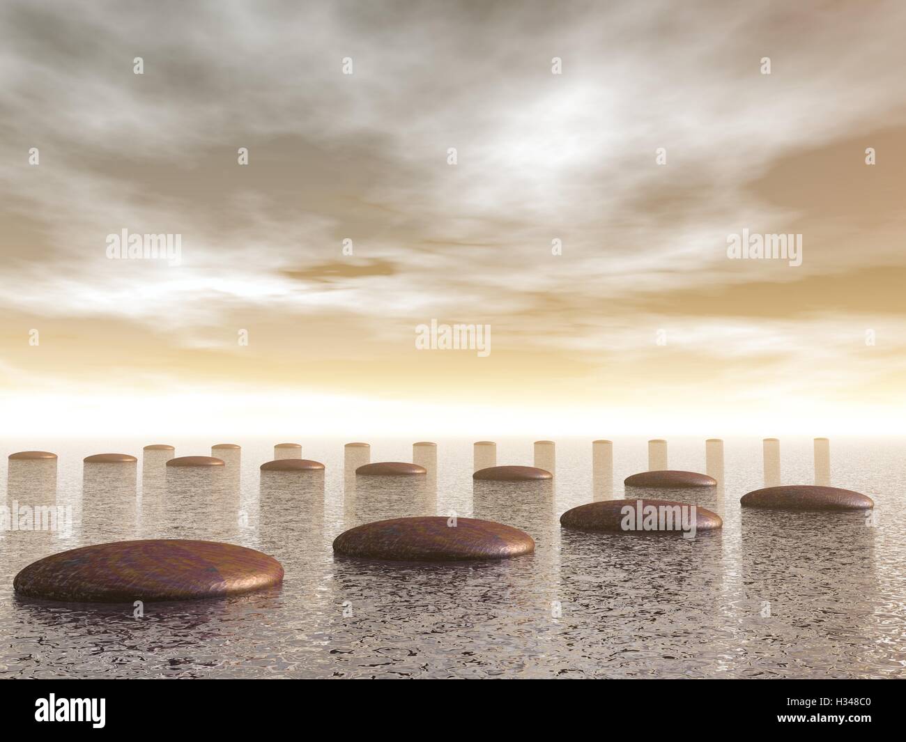 Way - 3D render Stock Photo - Alamy