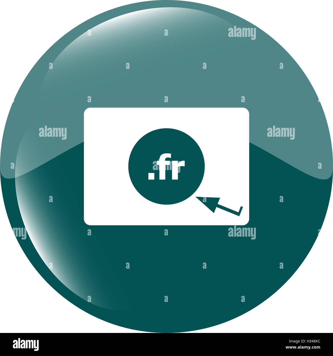 Domain FR sign icon. Top-level internet domain symbol Stock Photo - Alamy