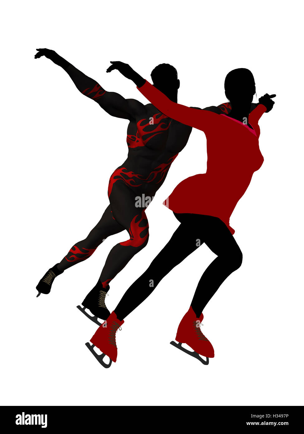 Ice Skater Silhouette