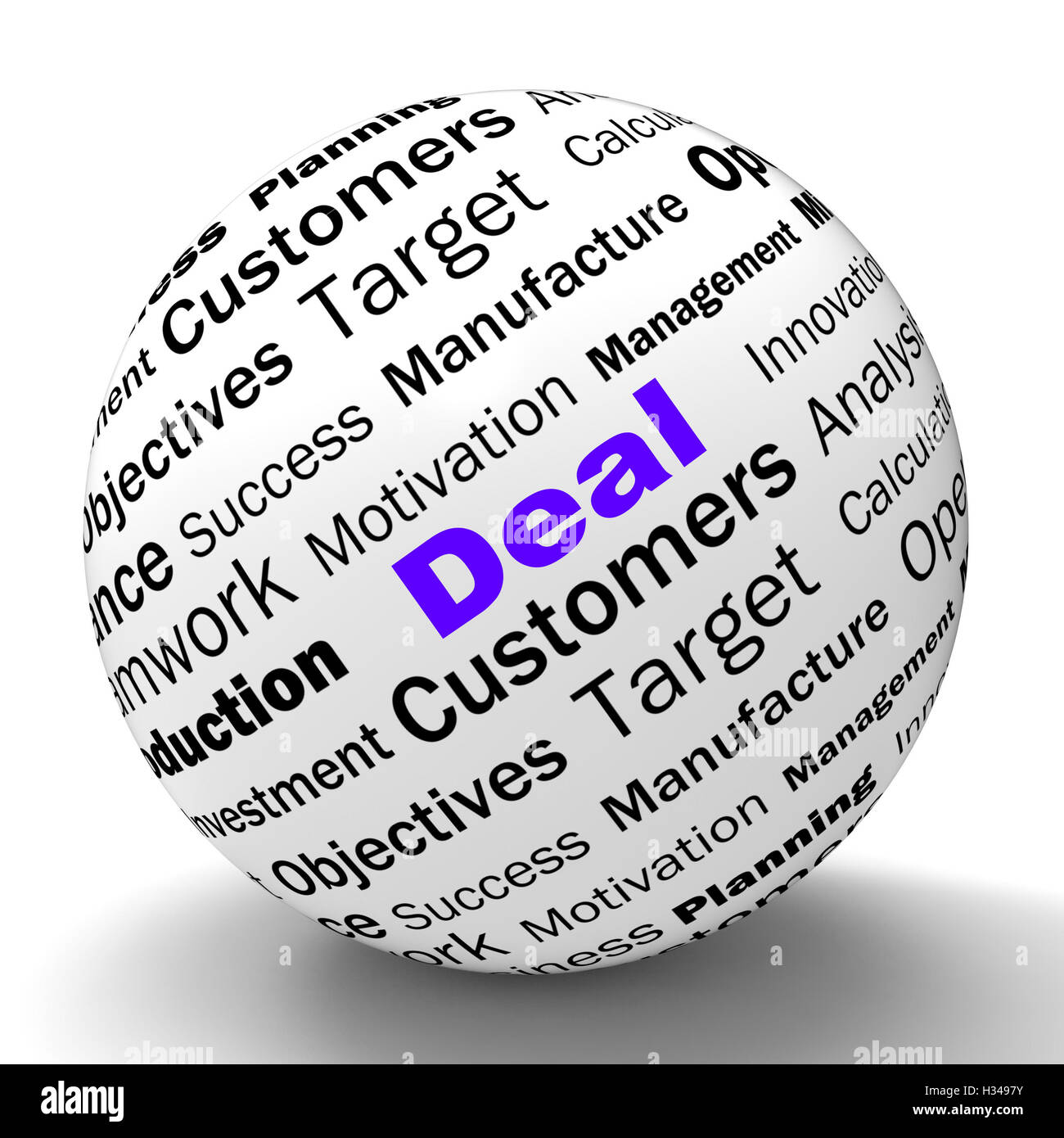 Deal Sphere Definition Shows Special Promotions Or Trades Stock Photo ...
