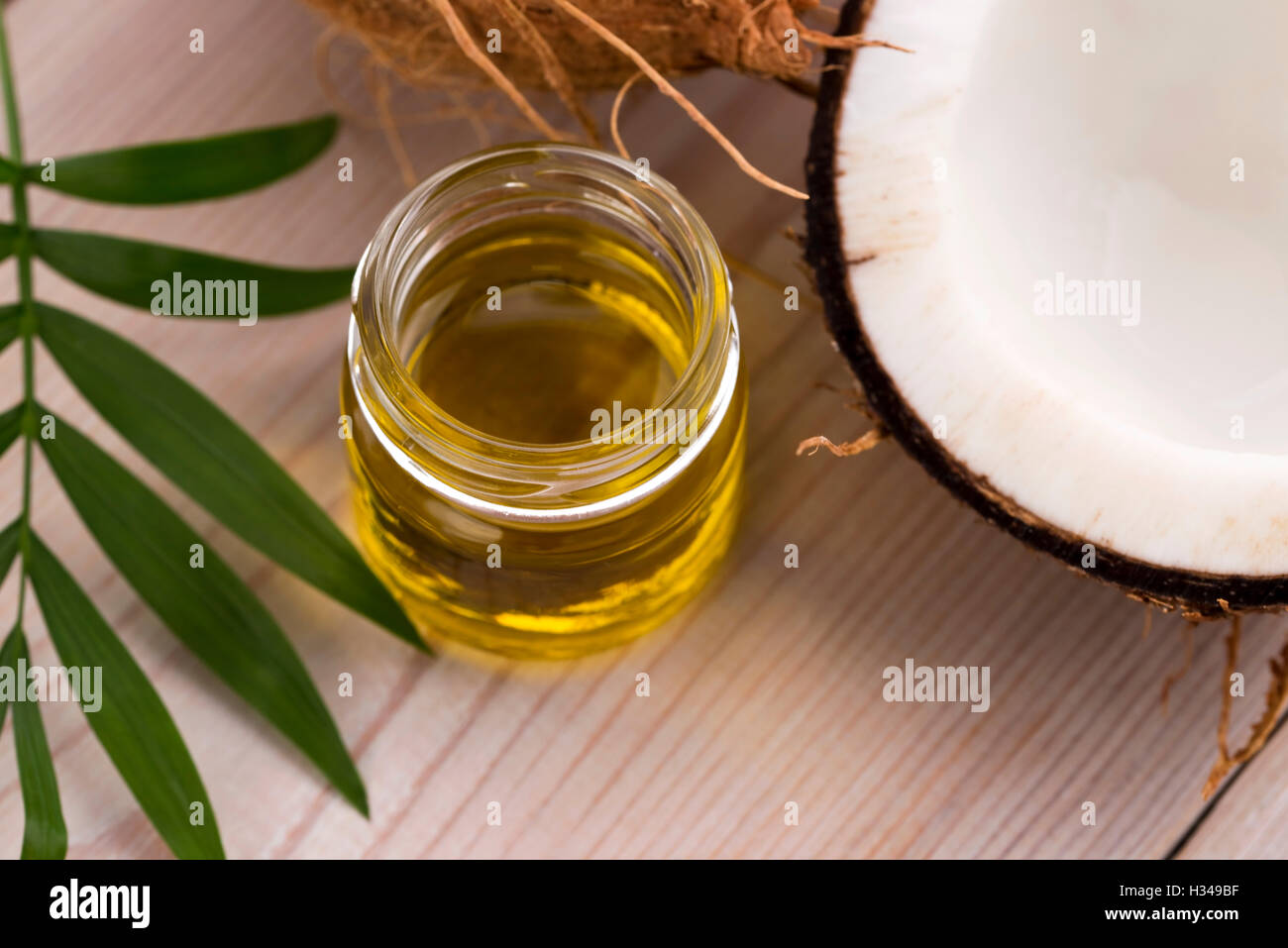 Coconut and coconut oil Stock Photo - Alamy