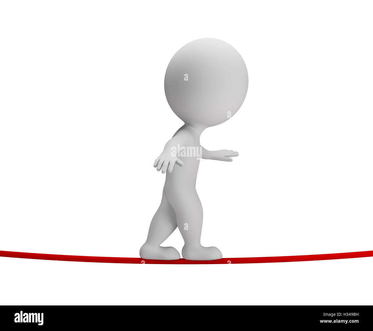 3d Small People On The Rope Stock Photo Alamy 3d-small-people-on-the-rope-stock-photo-alamy