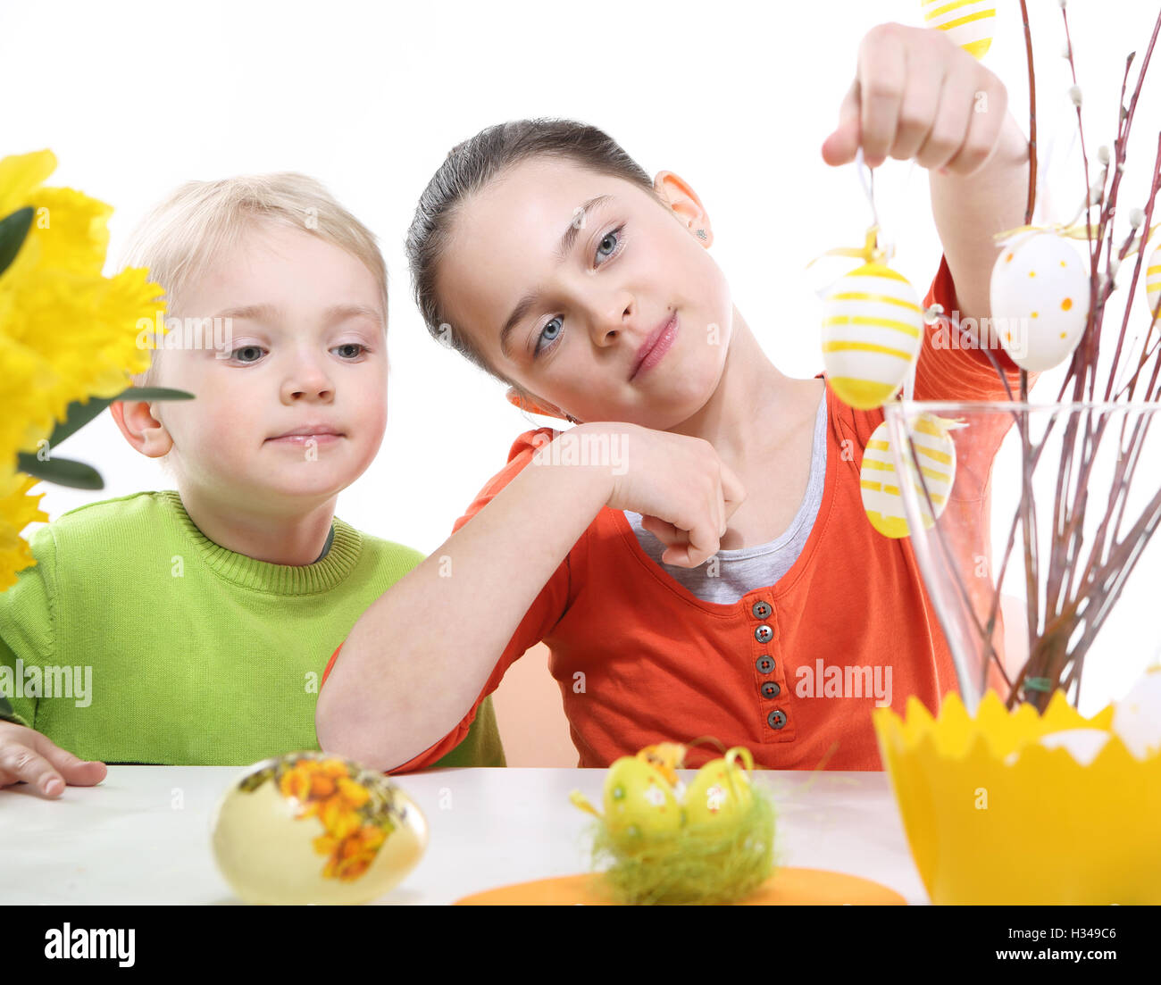 Fun Easter eggs Stock Photo - Alamy