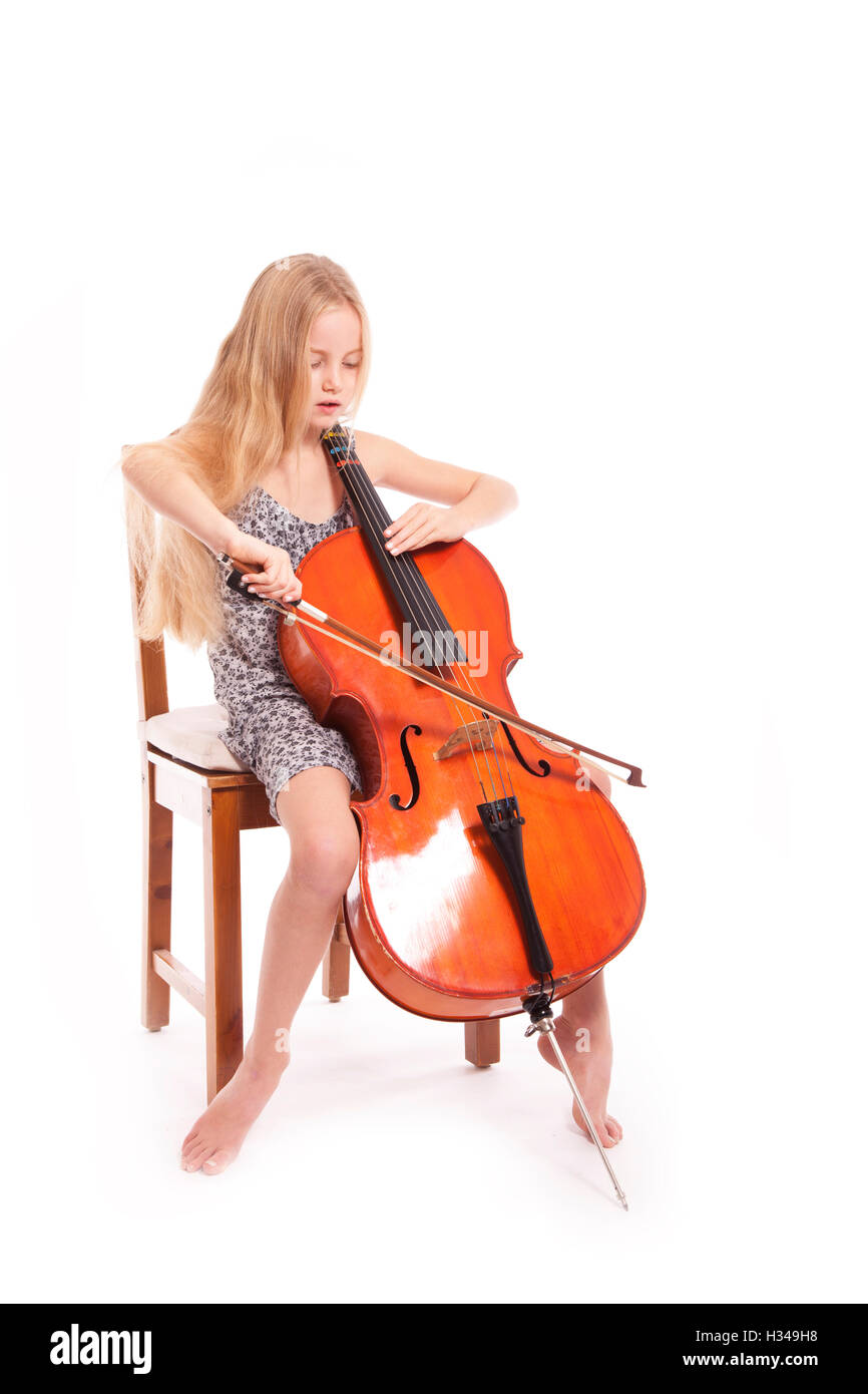Child Playing Cello At Concert High Resolution Stock Photography and ...