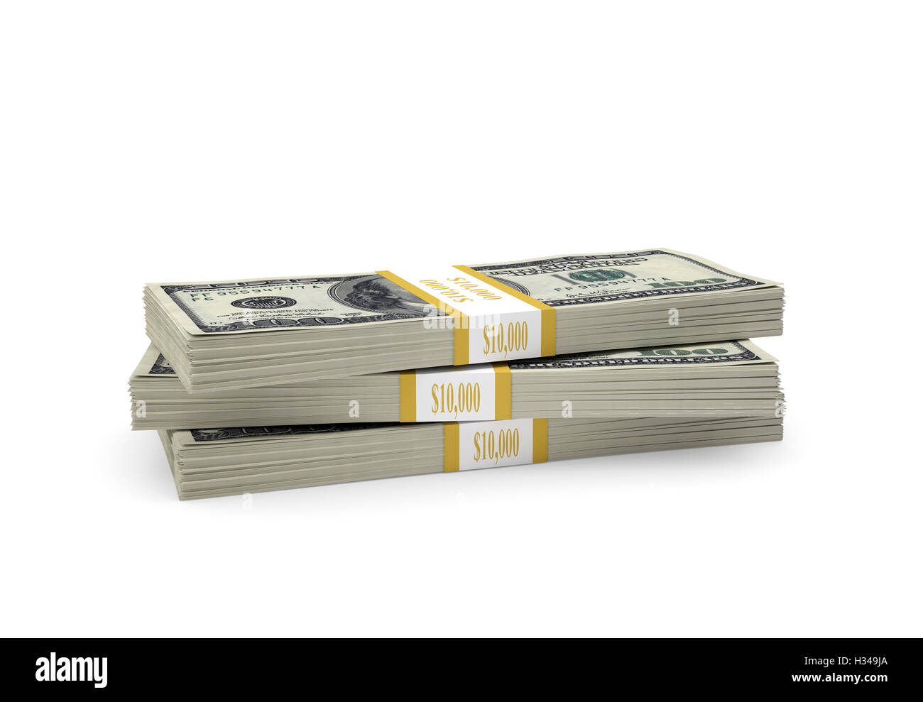 Pack of dollars Stock Photo - Alamy
