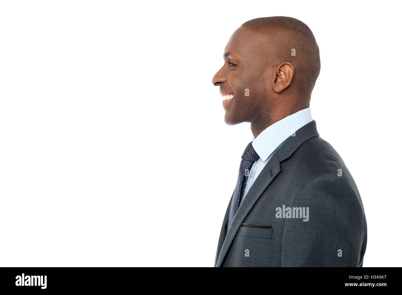 Smiling handsome african businessman Stock Photo - Alamy
