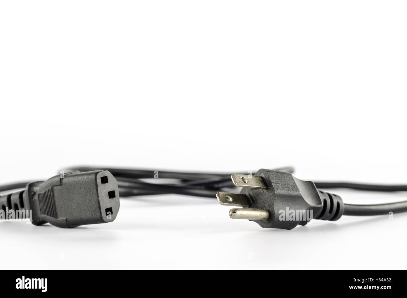 computer power plug cable Stock Photo - Alamy