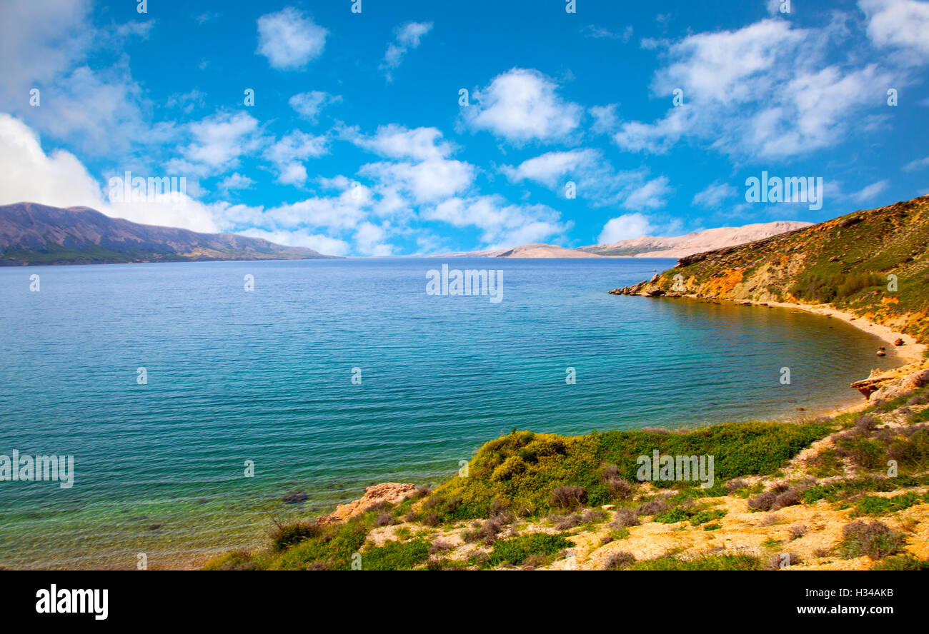 Adriatic landscape. view of the sea from the shore Stock Photo - Alamy