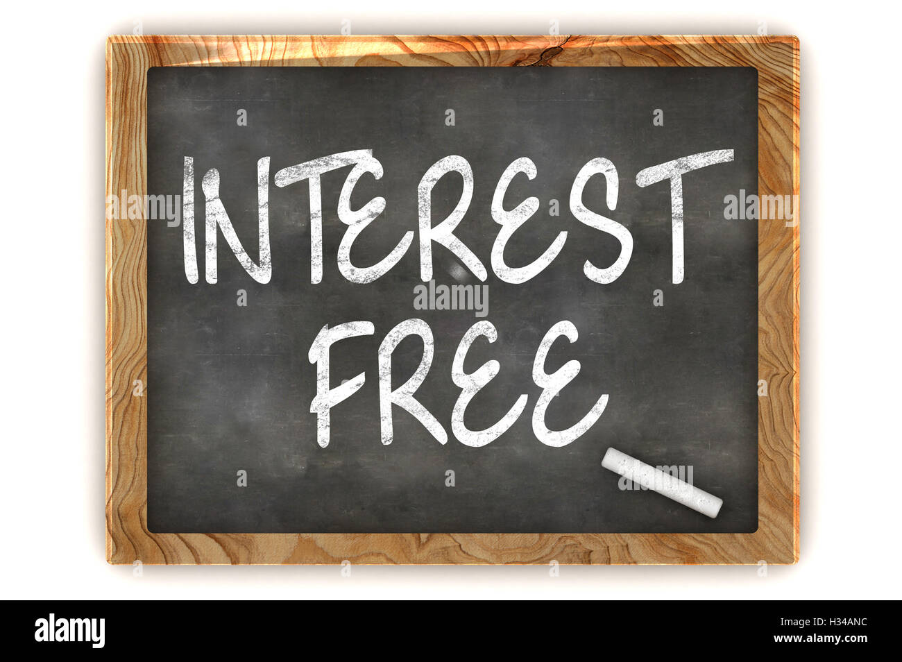 Interest Free Blackboard Stock Photo - Alamy
