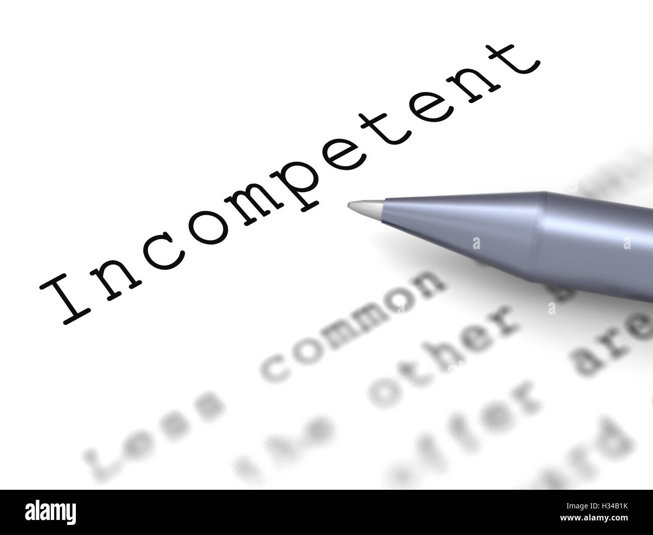 Incompetence hi-res stock photography and images - Alamy
