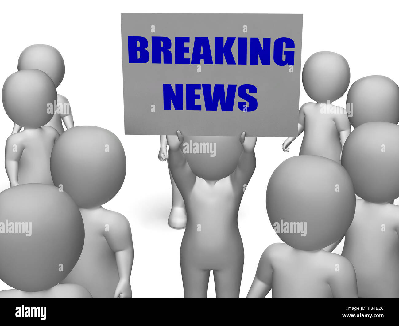 Breaking News Board Character Means Latest Announcements And Bul Stock ...
