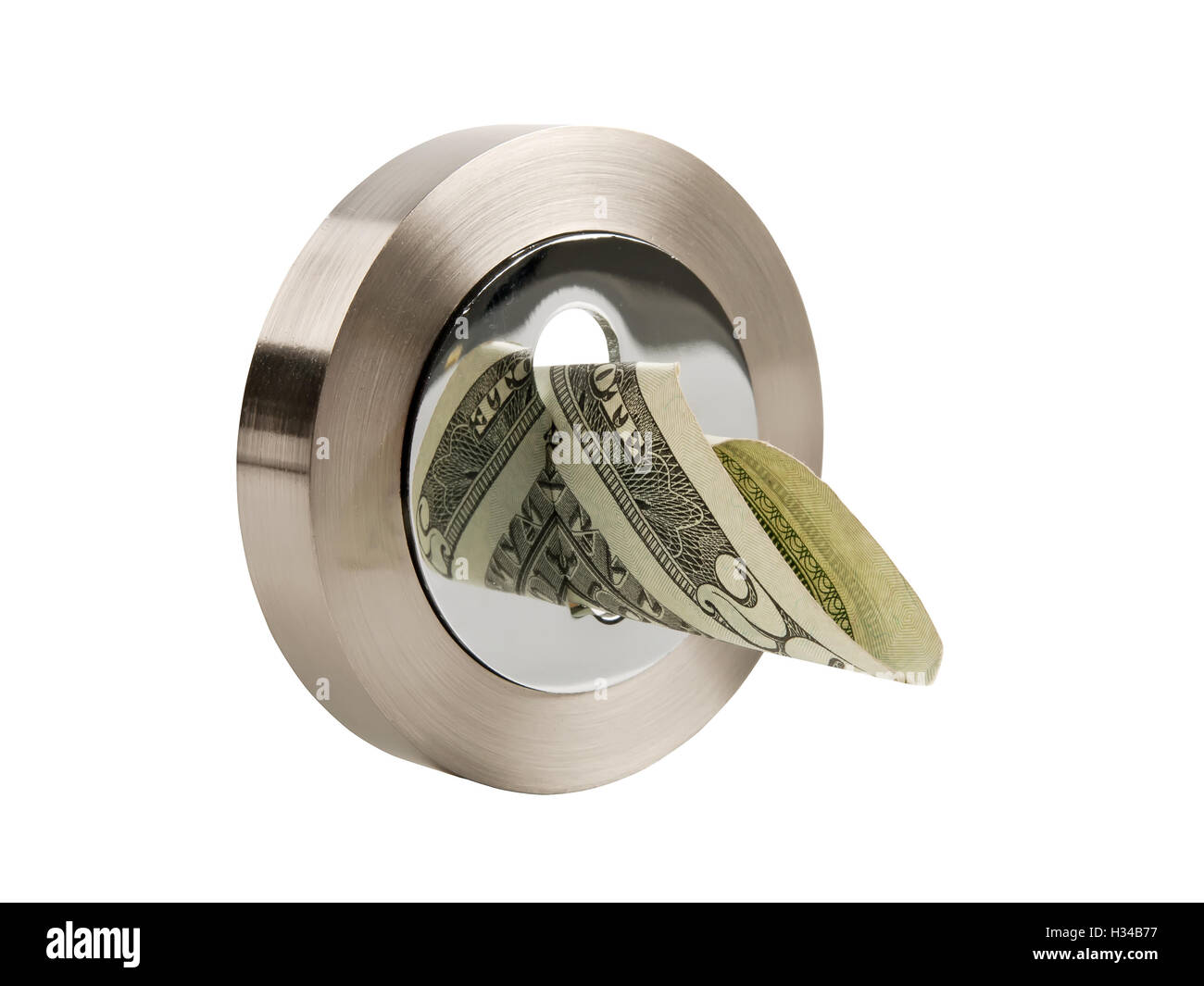 Money with hole Cut Out Stock Images & Pictures - Alamy