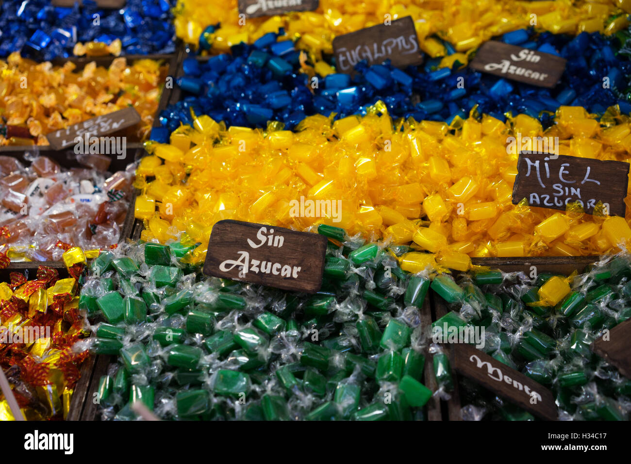 Mixed colorful candies background Stock Photo - Alamy