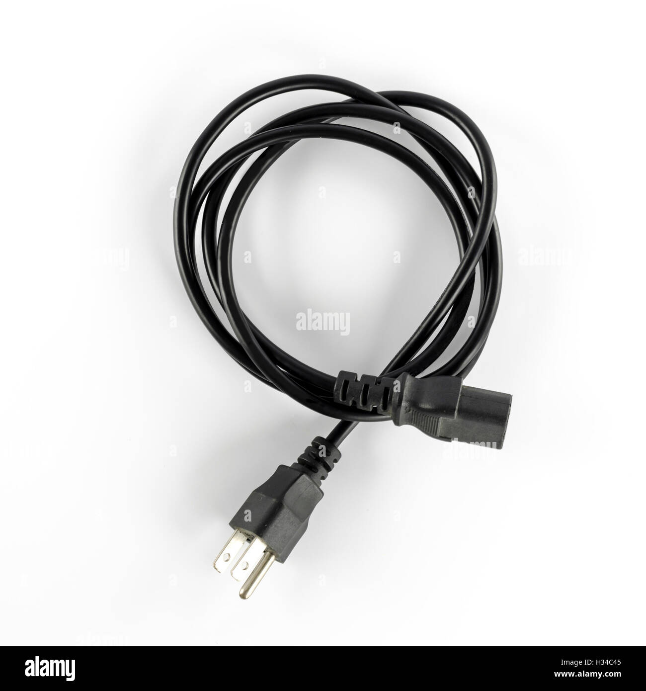 computer power plug cable Stock Photo - Alamy