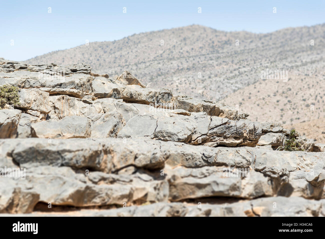 Rocks Jebel Shams Stock Photo - Alamy