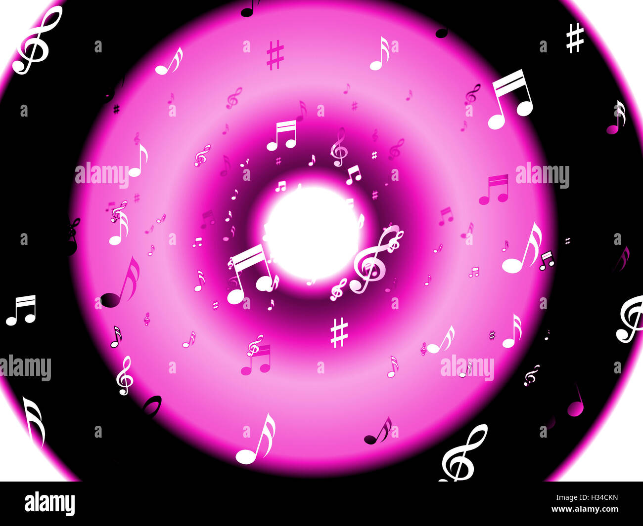 Musical notes background hi-res stock photography and images - Alamy