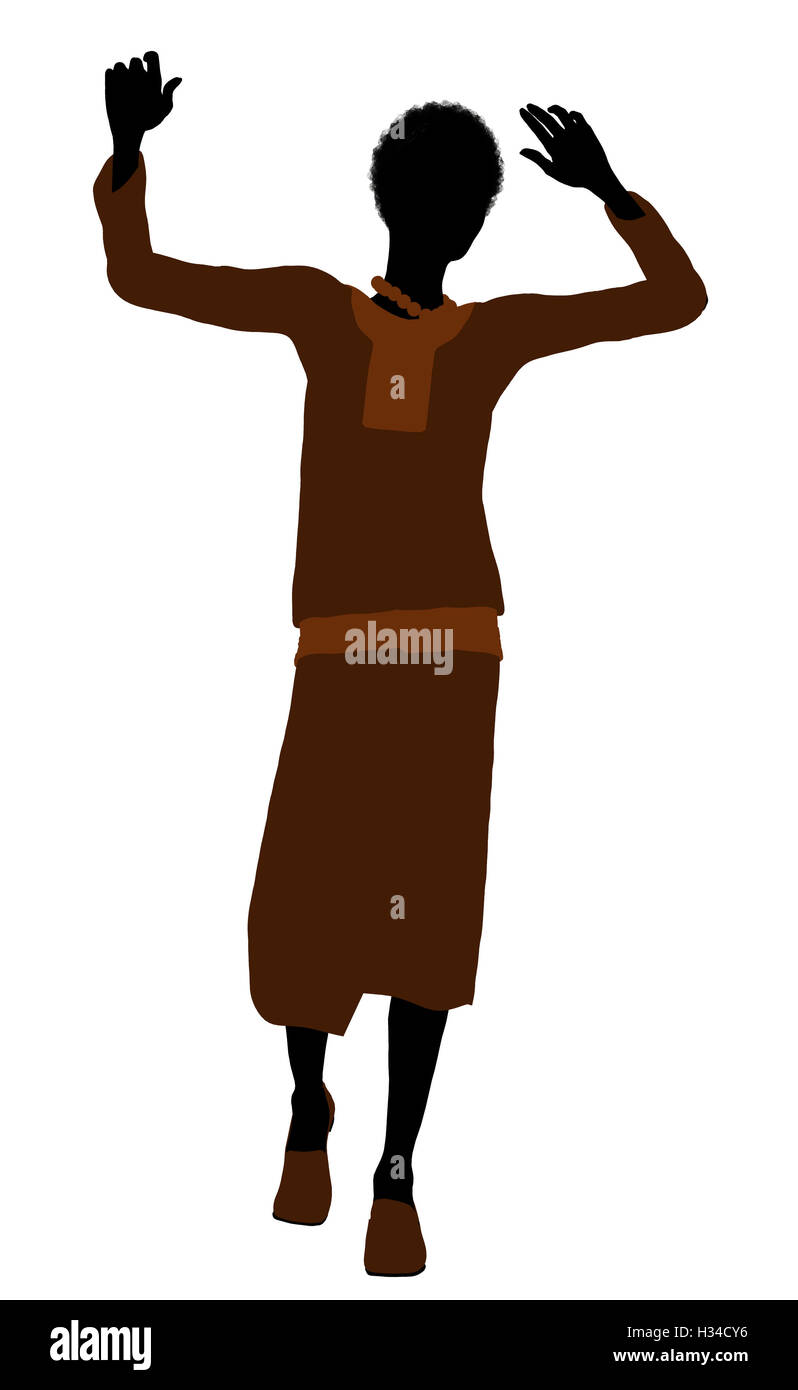 Conservative African American Female Silhouette Stock Photo - Alamy