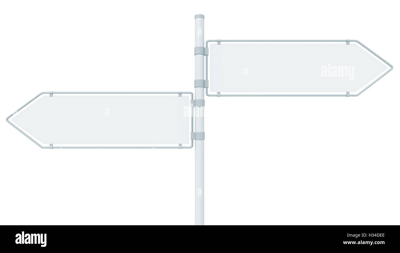 Road traffic sign two arrows hi-res stock photography and images - Alamy