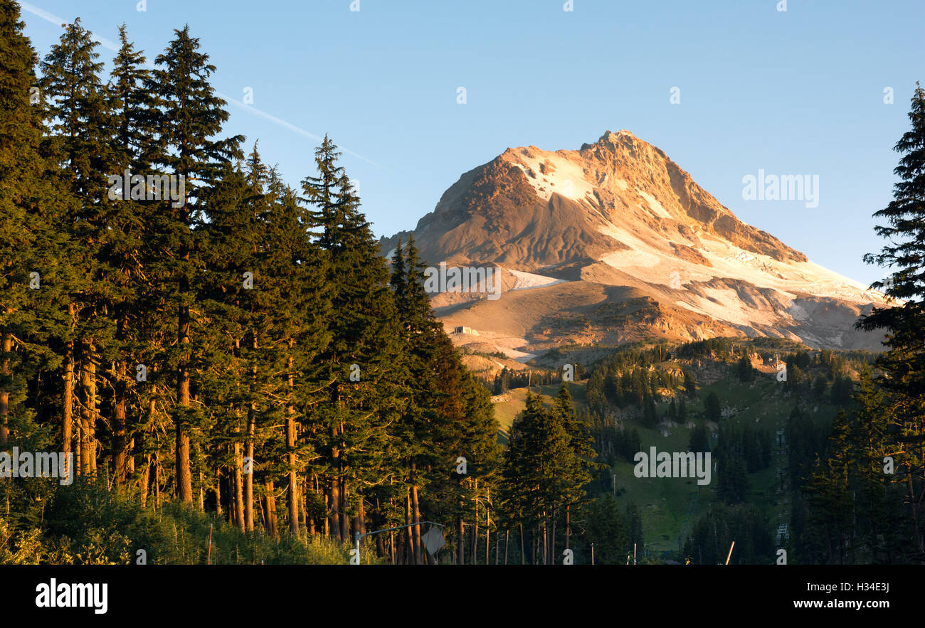 Ski Chair Lift Wild Outdoors Timberline Mt Hood Cascade Mountain Stock ...