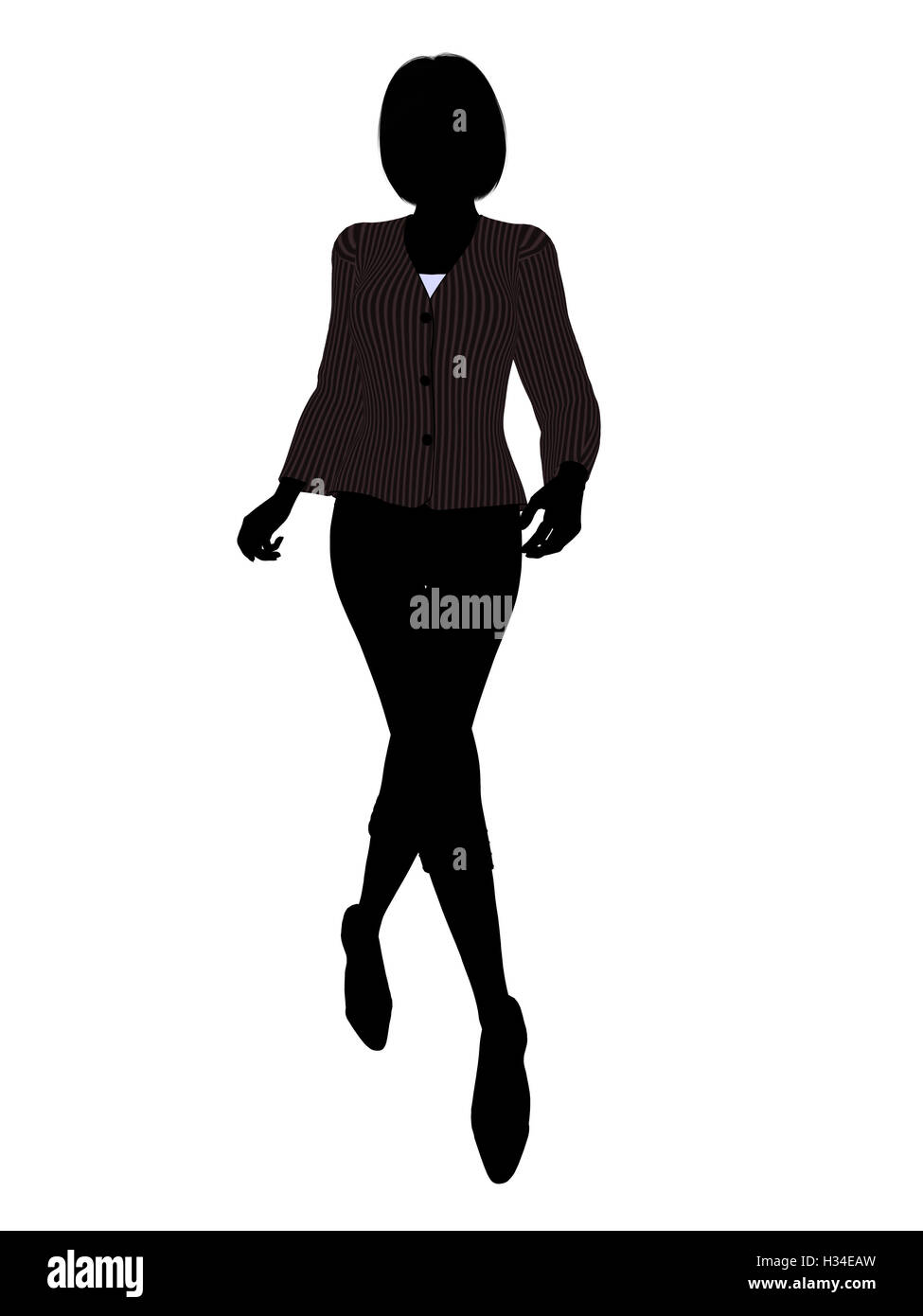 Female Office Illustration Silhouette Stock Photo - Alamy